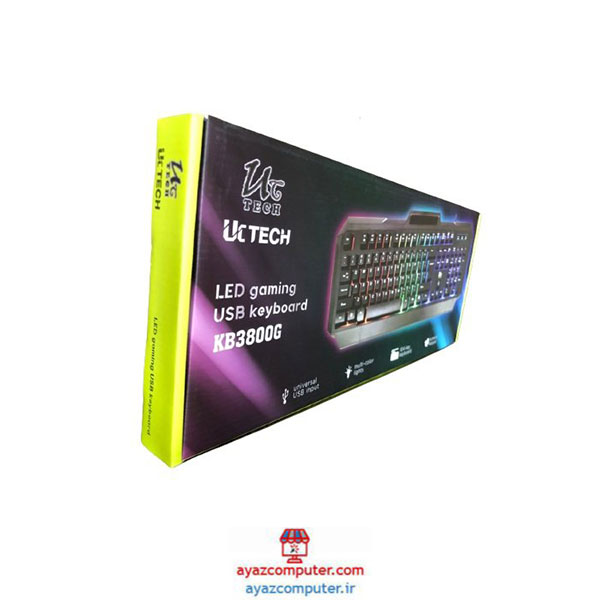 کیبورد مخصوص بازی مدل UCTECH KB3800G - ayazcomputer.com